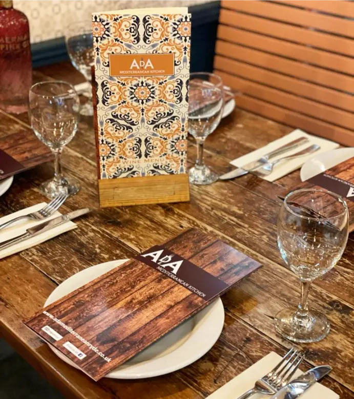 Menu | Mediterranean restaurant in Ryde Isle of Wight
