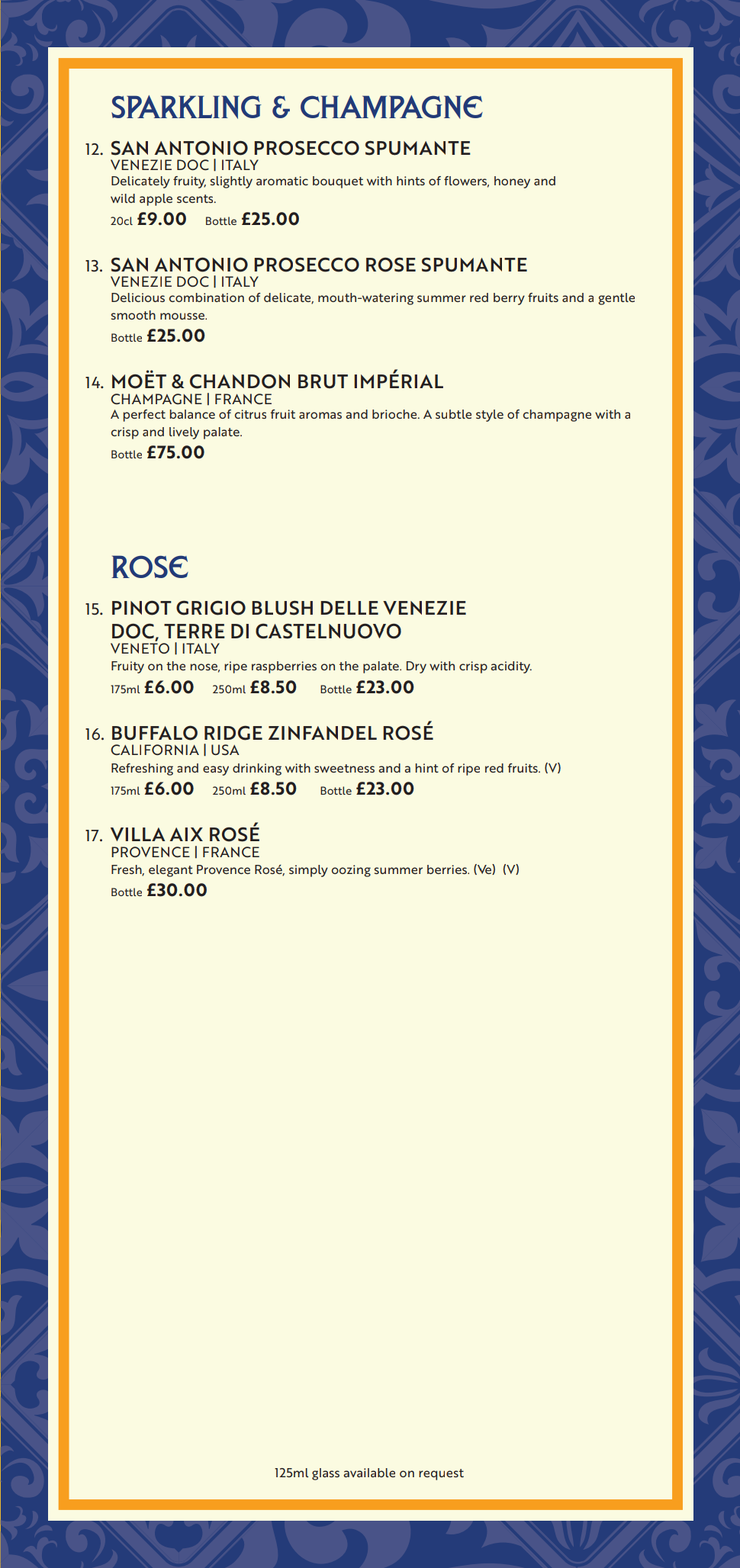 Menu | Mediterranean restaurant in Ryde Isle of Wight
